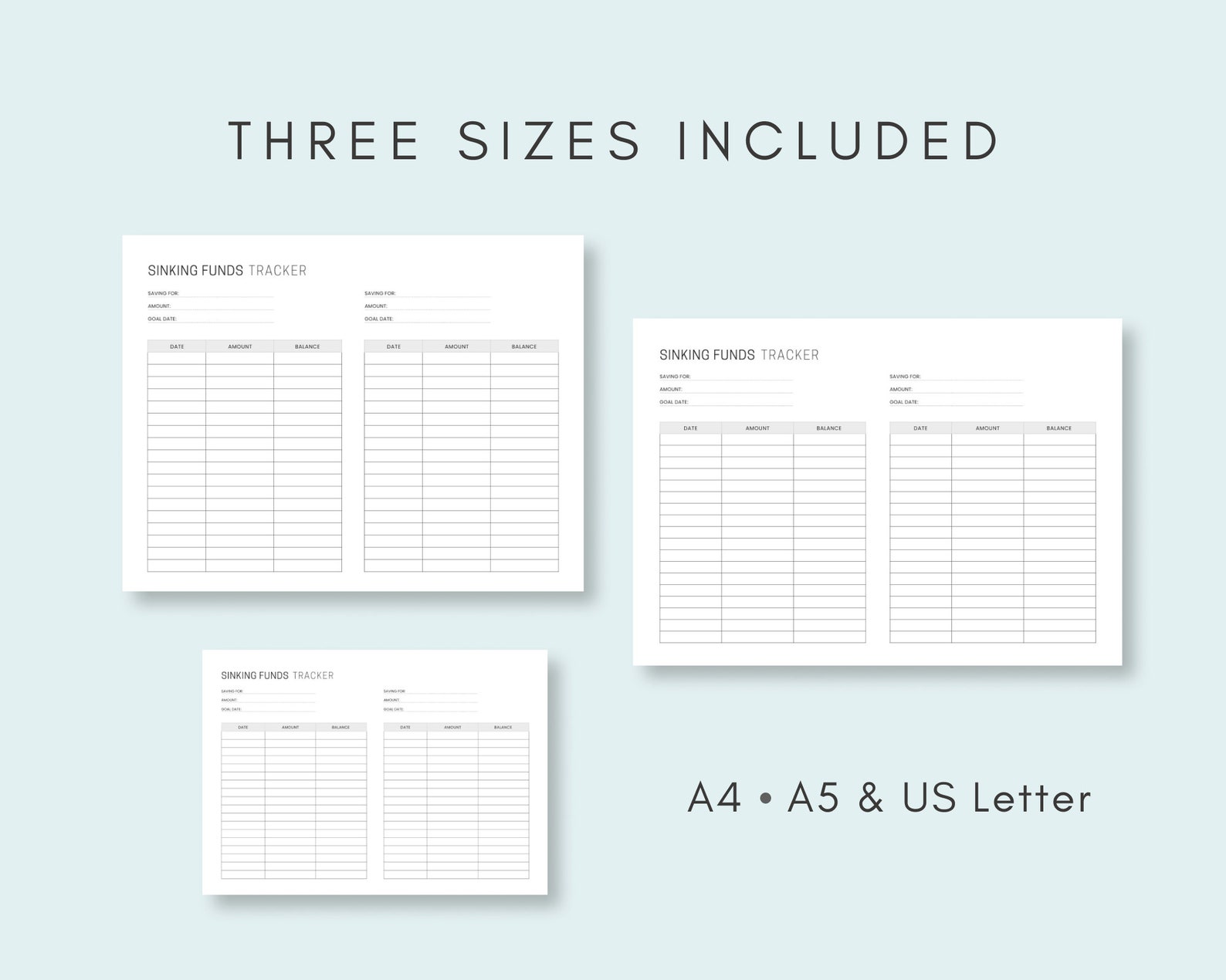 Sinking Funds Tracker Printable | Sinking Funds List | Savings Tracker ...