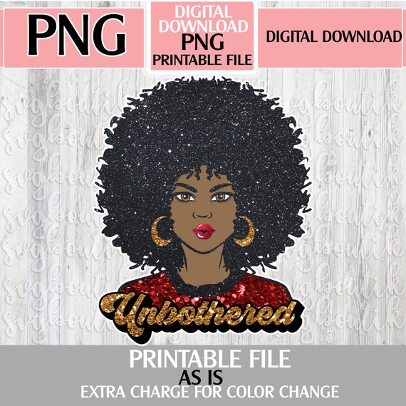 Unbothered PNG Fileclipartprint and - Etsy