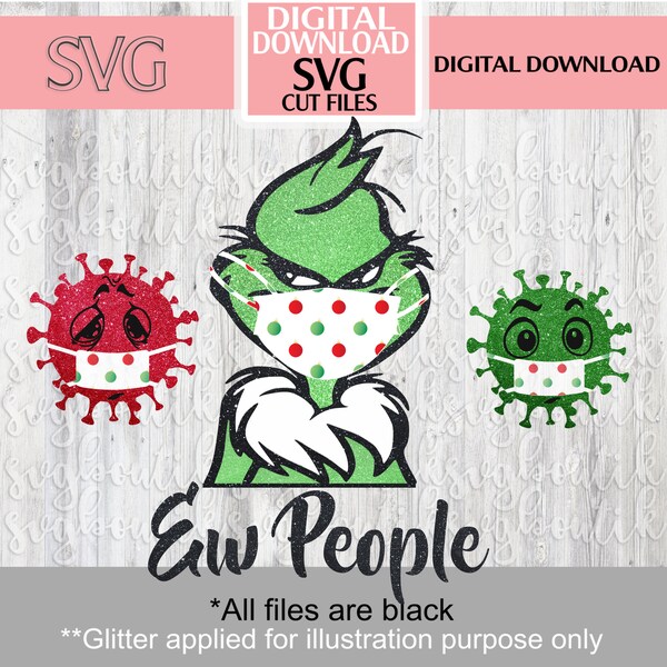 Grinch Mask Svg - Etsy