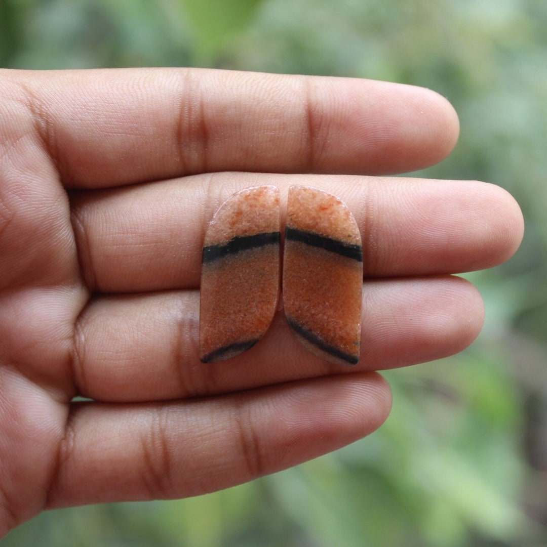 Fanta Jade Fancy Shape Matching Pair for Earrings Making ,,, 28X12X4 Mm ...