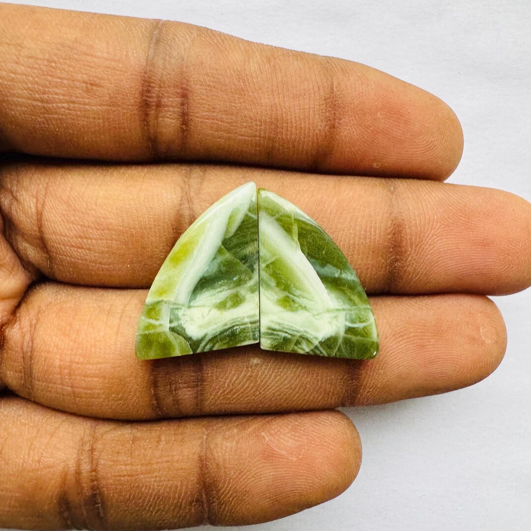 Serpentine Fancy Shape Matching Pair for Jewelry Making,,, 20X15X4 Mm ...