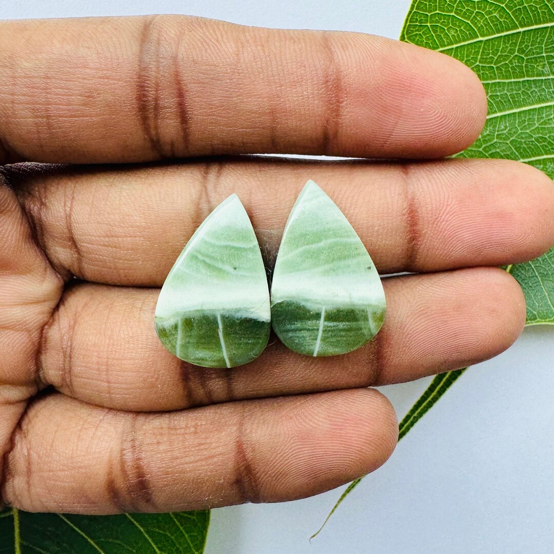 Serpentine Pear Shape Matching Pair for Jewelry Making,,, 22X14X4 Mm ...