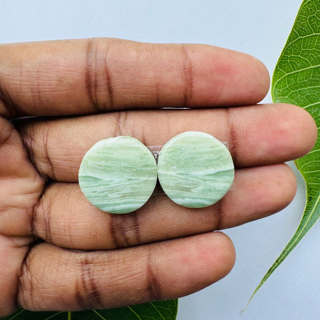 Serpentine Round Shape Matching Pair for Jewelry Making,,, 17X17X4 Mm ...