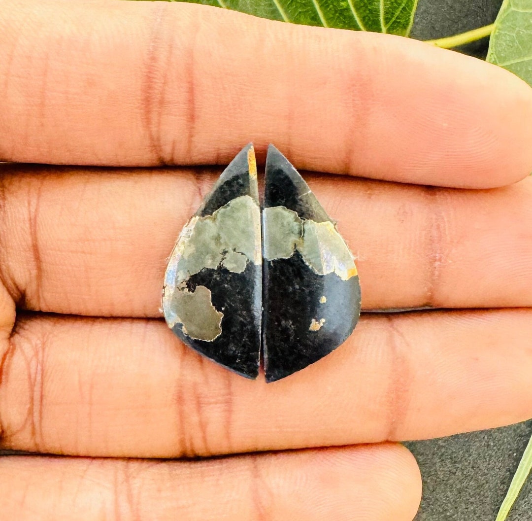 Apache Gold Gemstone Fancy Shape Matching Pair for Jewelry Making ...