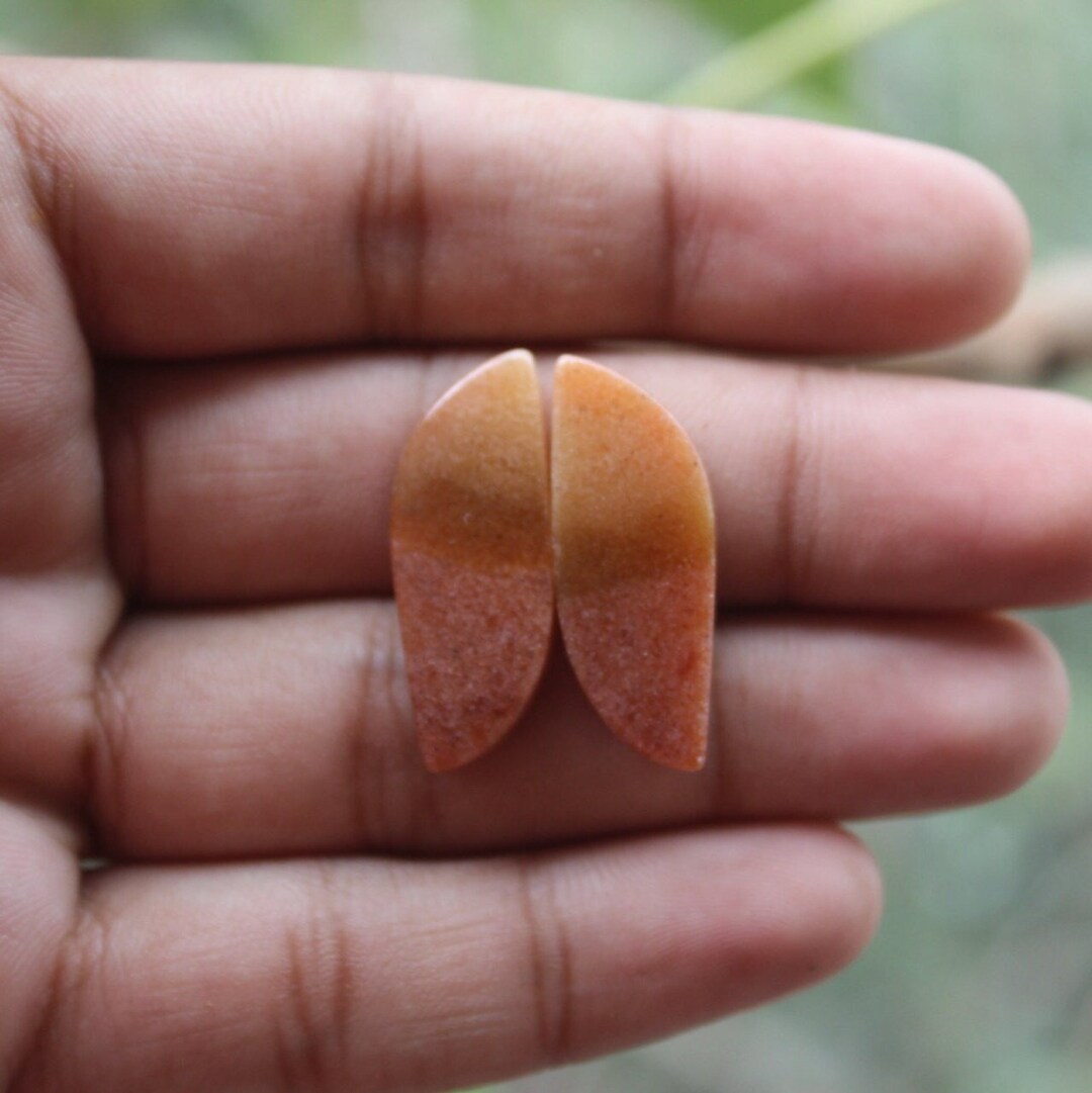 Fanta Jade Fancy Shape Matching Pair for Earrings Making ,,, 28X10X4 Mm ...