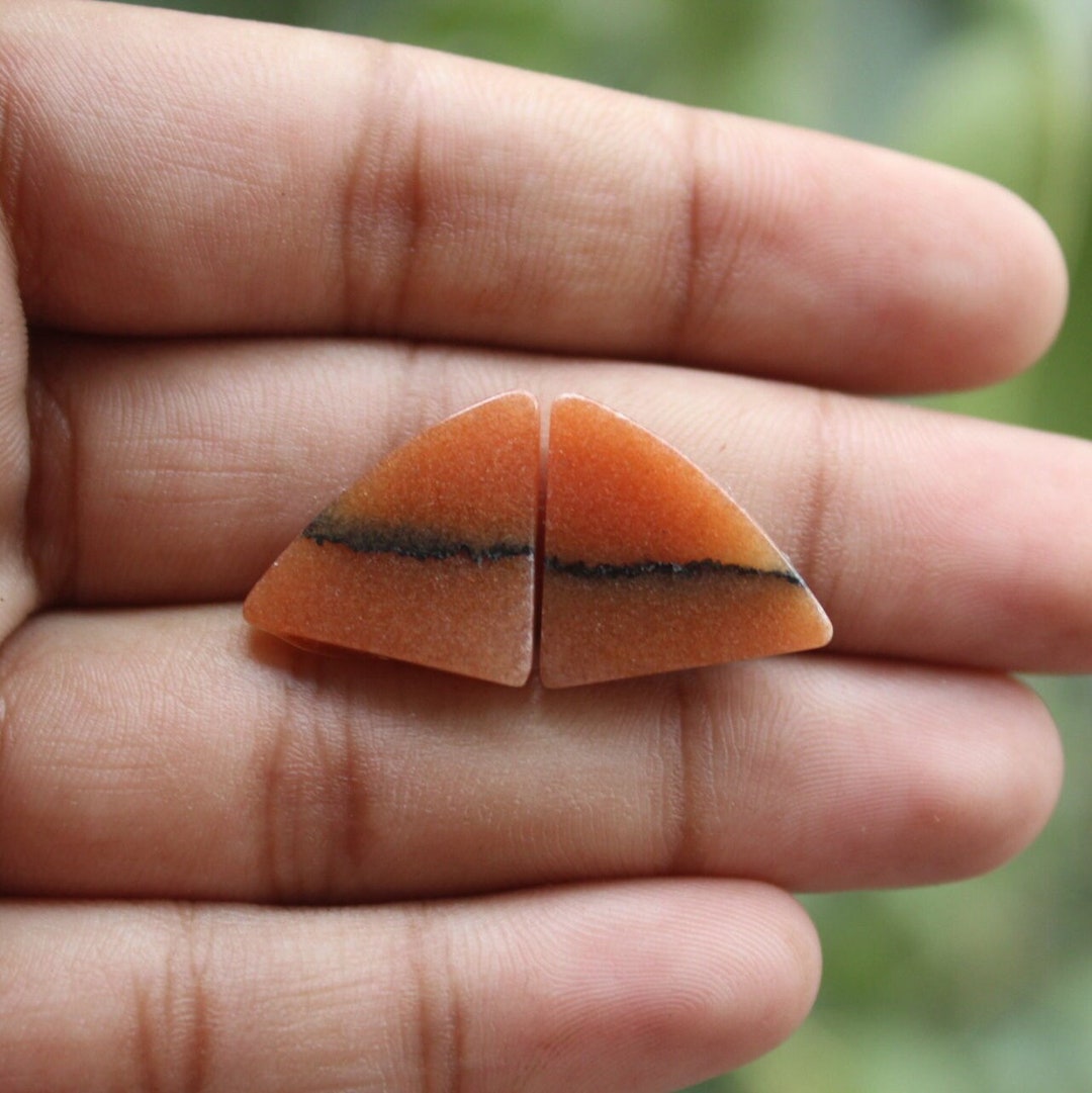 Fanta Jade Fancy Shape Matching Pair for Earrings Making ,,, 17X17X4 Mm ...
