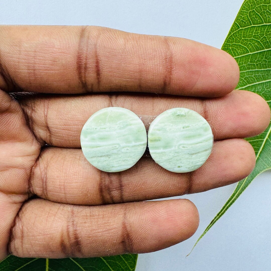 Serpentine Round Shape Matching Pair for Jewelry Making,,, 18X18X4 Mm ...