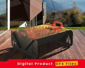 Fire Pit Dxf Etsy