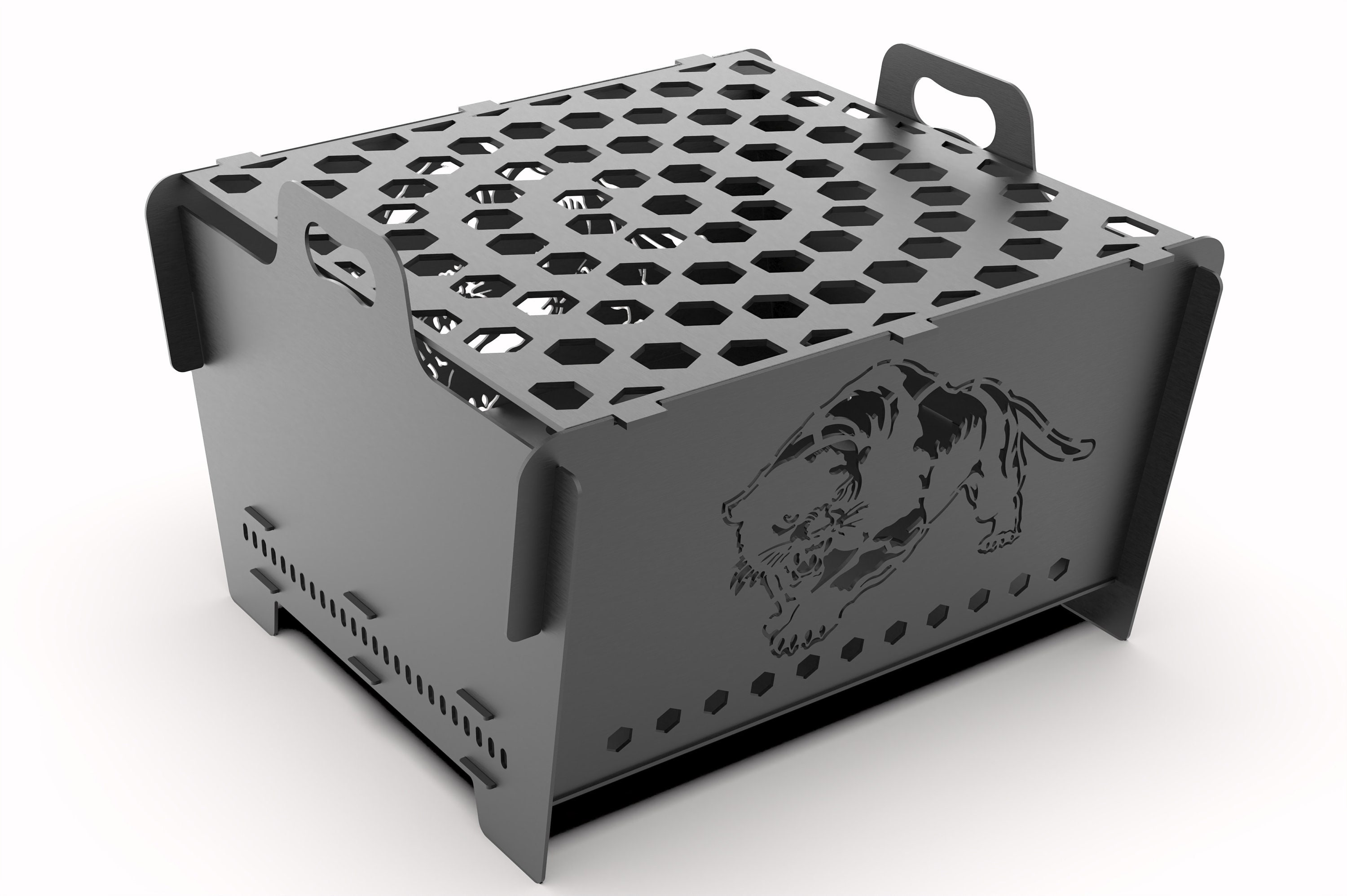 Collapsible Square Barbecue Svg /dxf Download - Laser CNC Plasma ...