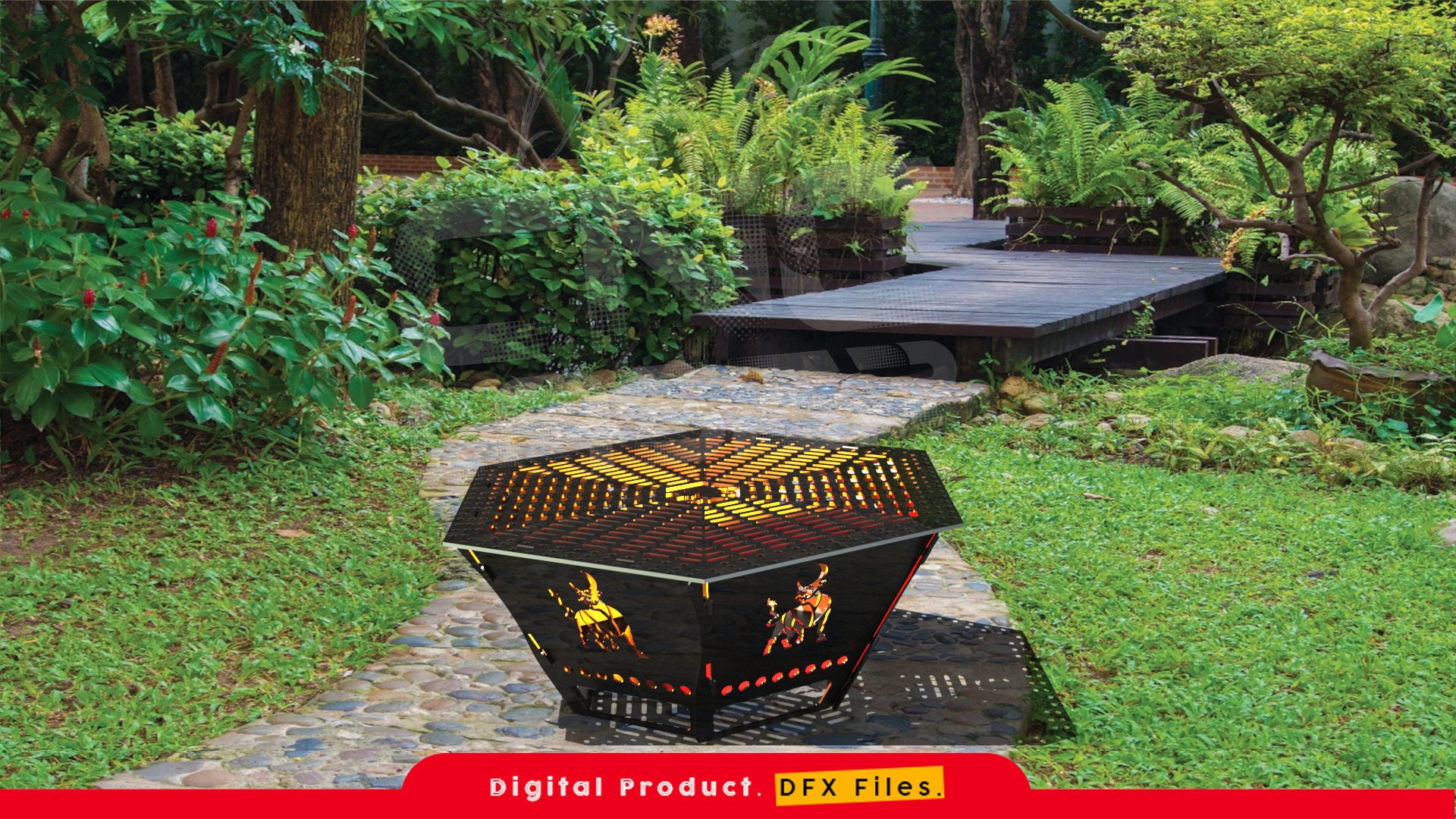 Hexagonal barbecue fog veal chop grid for plasma laser | Etsy