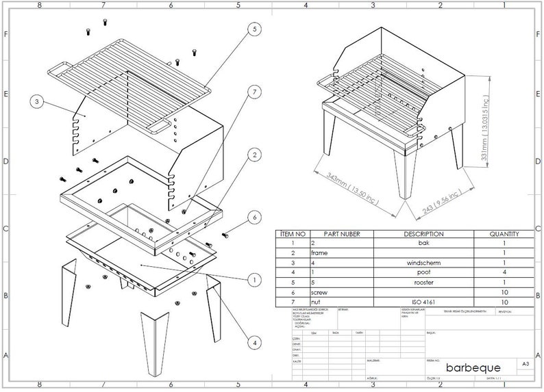 BBQ, Barbecue DXF Files for Plasma, Laser, Water Cutting or for CNC ...