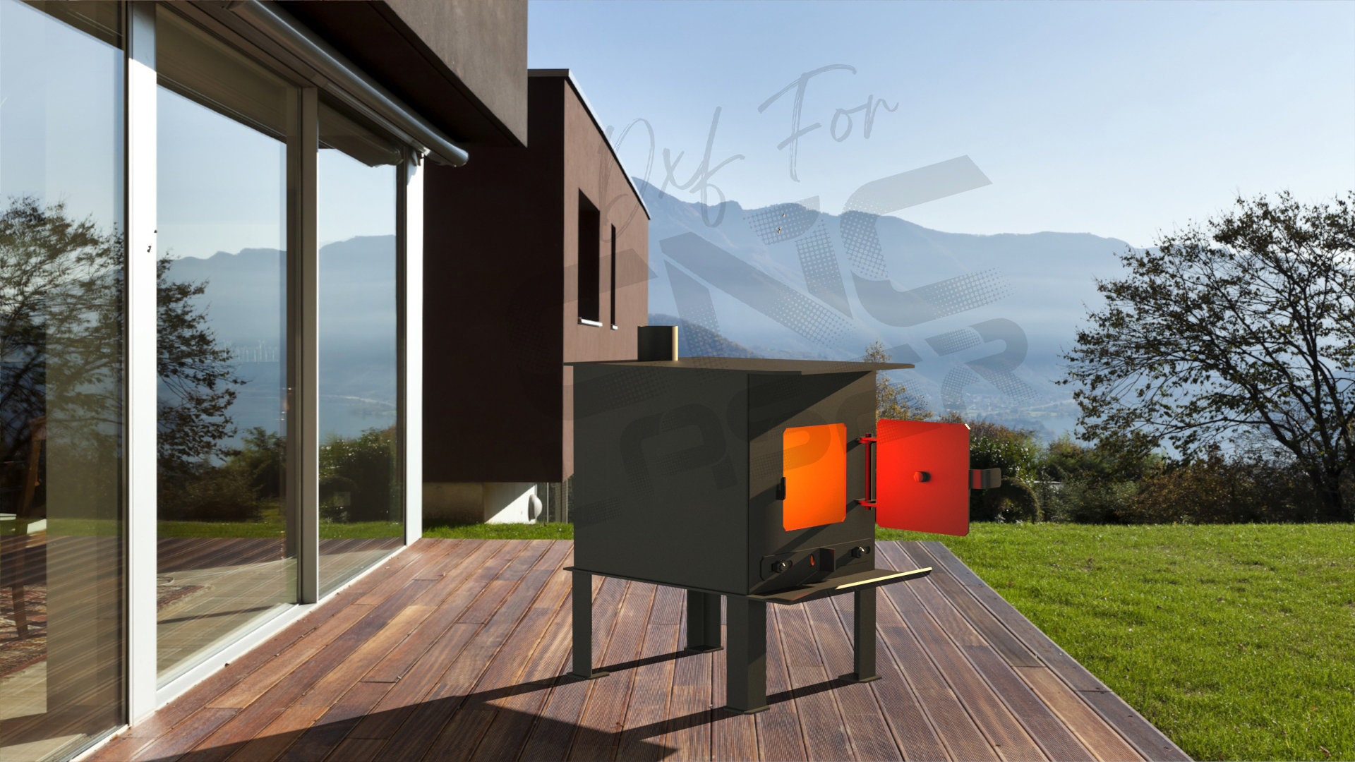 Stove for Cauldron DXF Files for Plasma, Laser or CNC. Camp Furnace for ...