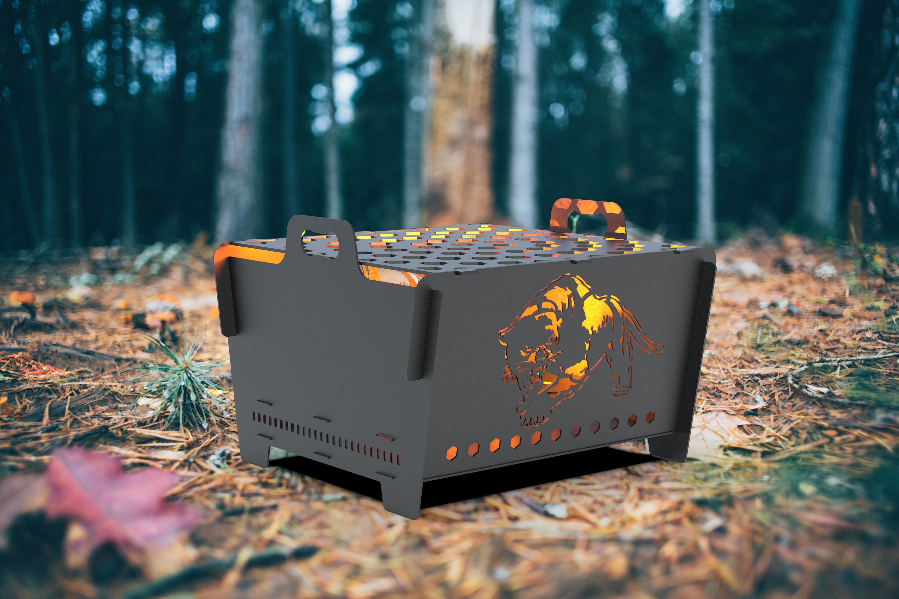 Collapsible Square Barbecue Svg /dxf Download - Laser CNC Plasma ...