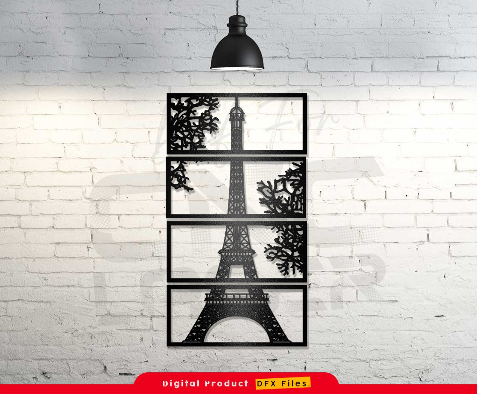 Eiffer Tower Svg , Eiffer Tower Dxf, Plasma, Laser, Waterjet, Svg, Dxf ...