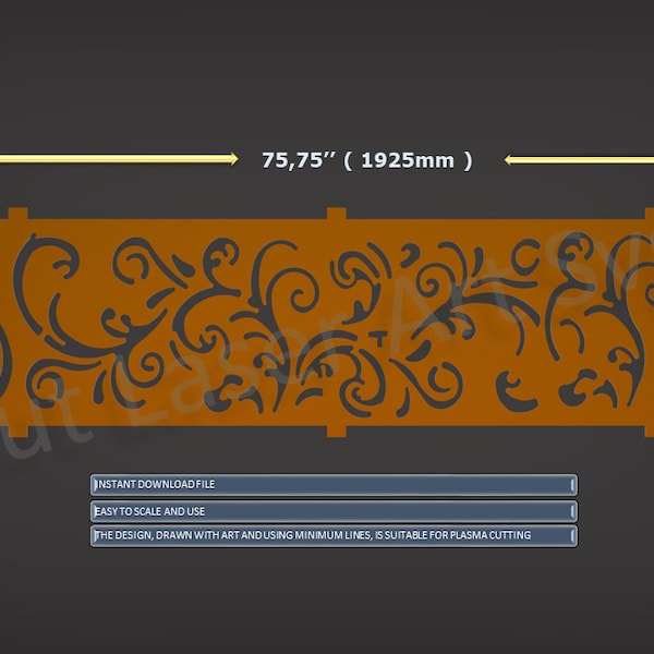 Metal Railing Art Files - Etsy