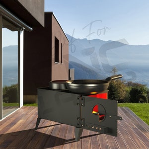 Workshop Stove Wood Stove Heater, Self-built PLANS, Manufacturing ...