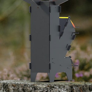 DIY Single Rocket Stove Dxf File Firebox | CNC Plasma Laser Cutting ...