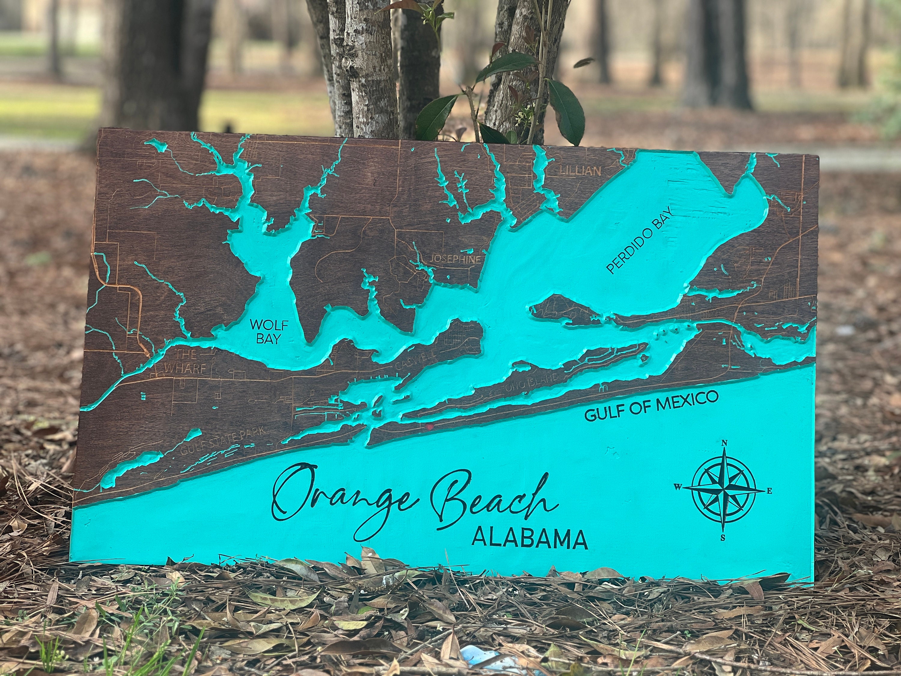 Orange Beach SVG Alabama Map Vector File - Etsy