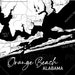 Orange Beach SVG Alabama Map Vector File - Etsy