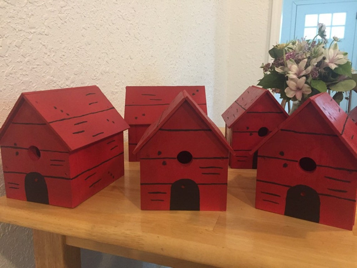 Snoopy Woodstock Birdhouse Dog House Peanuts Charlie Brown | Etsy