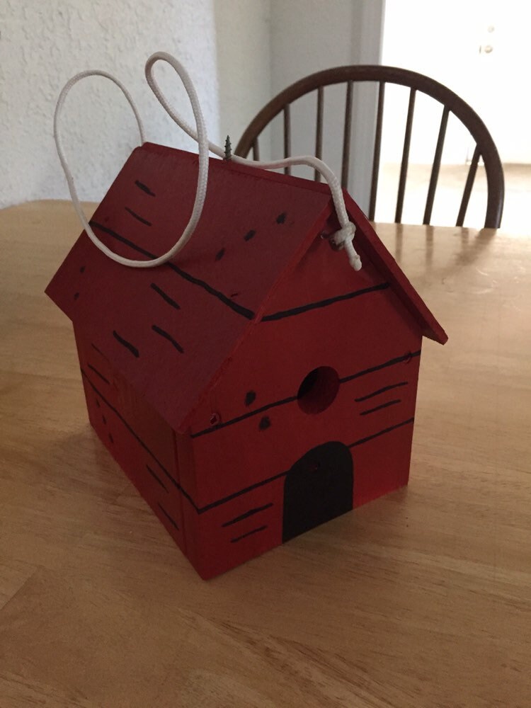 Snoopy Woodstock Birdhouse Dog House Peanuts Charlie Brown | Etsy
