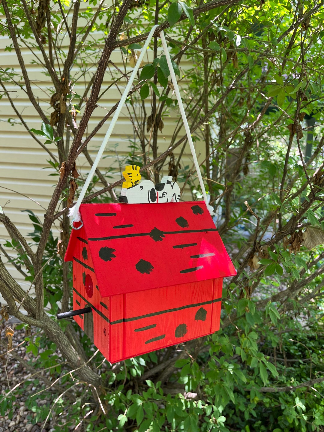 Snoopy Birdhouse Woodstock Dog House Birdhouse Bird Charlie Brown ...