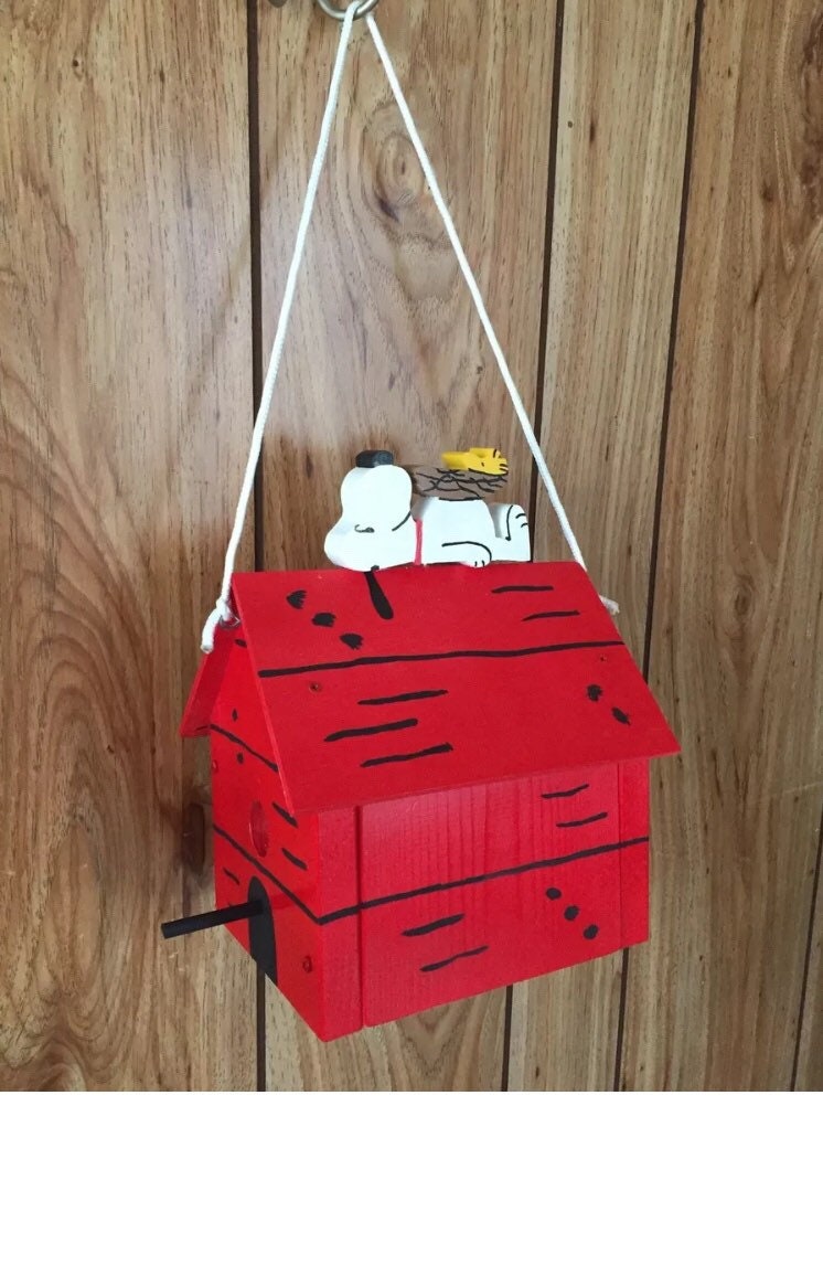Snoopy Woodstock Birdhouse Dog House Peanuts Charlie Brown | Etsy