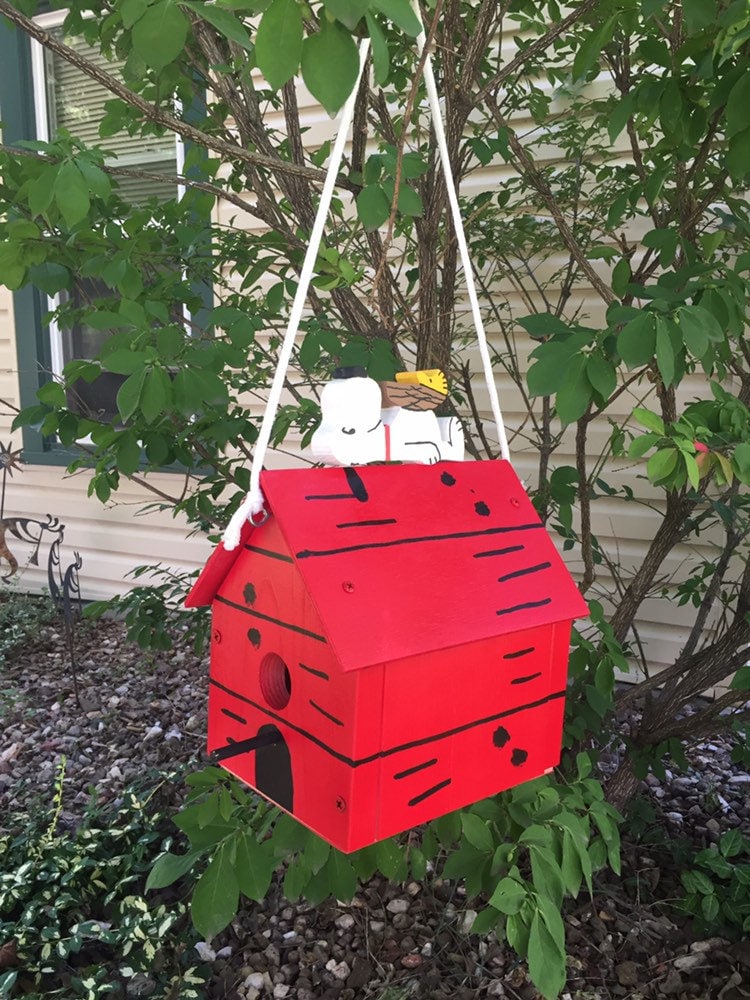 Snoopy Woodstock Birdhouse Dog House Peanuts Charlie Brown | Etsy