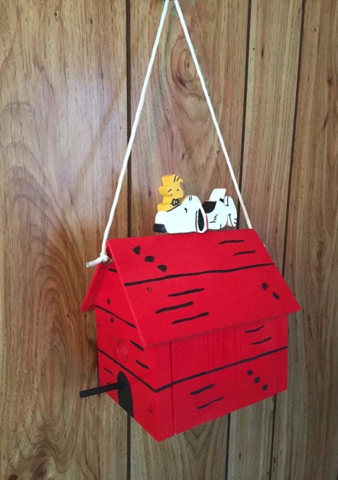 Snoopy Birdhouse Woodstock Dog House Birdhouse Bird Peanuts - Etsy