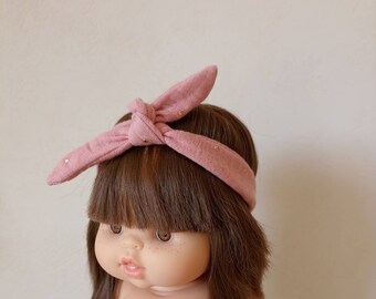 Pink Polka Dot Doll Headband, Doll Headband, 18 Inch Doll Accessories ...