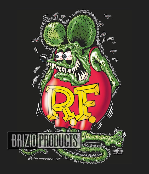 Rat Fink Logo Grey Dickies W/ Large RF Logo Ed Roth's Rat Fink