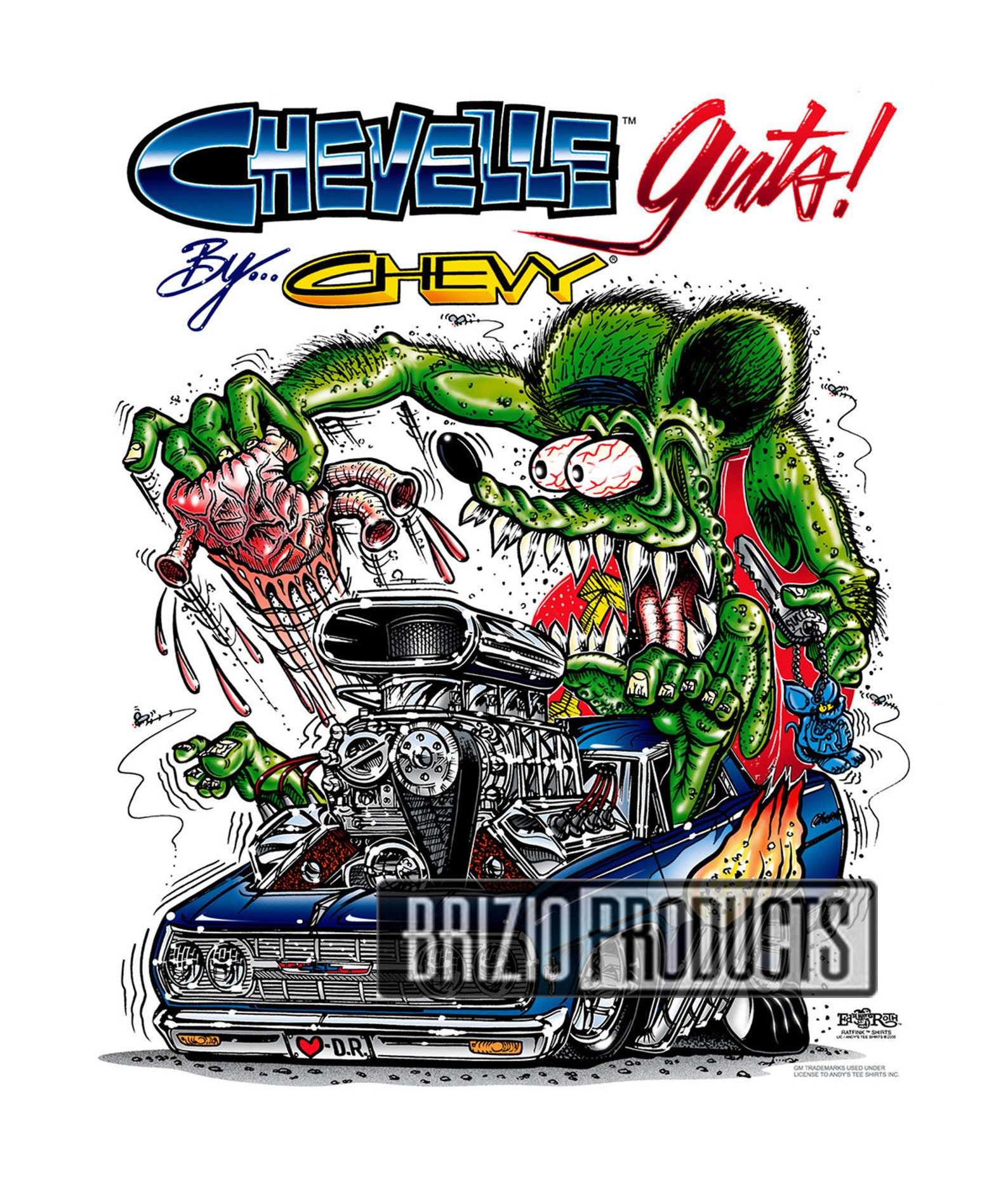 Ed Roths Rat Fink Chevelle Guts - Etsy
