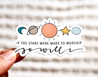 Worship Sticker | Etsy
