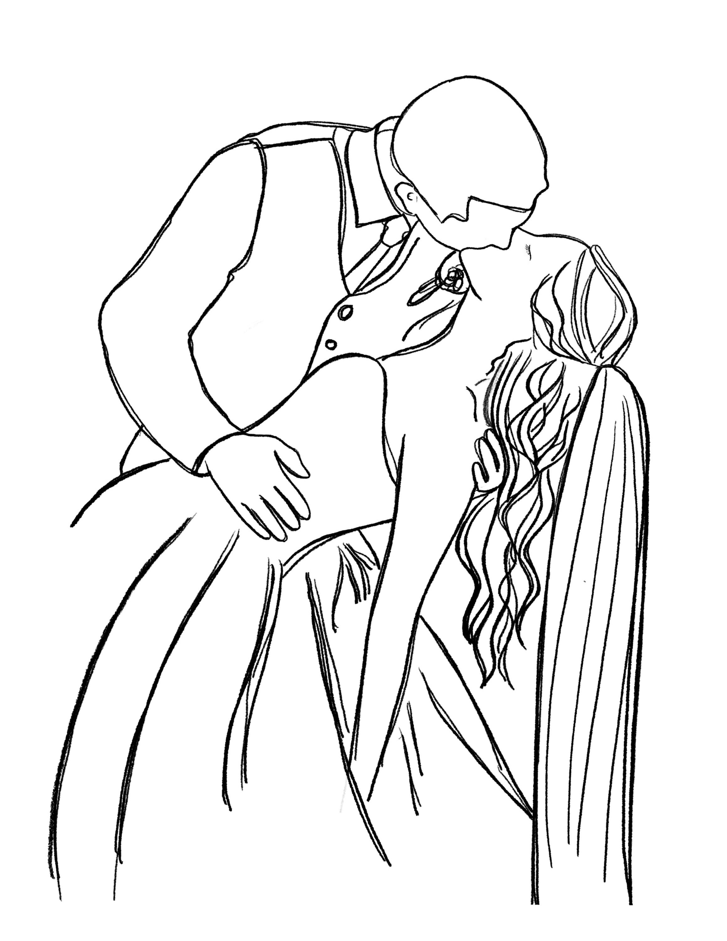 Custom Drawing From A Photo - Personalized Digital Print, Unframed ...