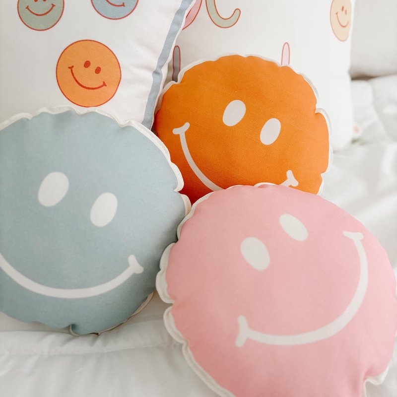 Smiley Face Pillow - Etsy