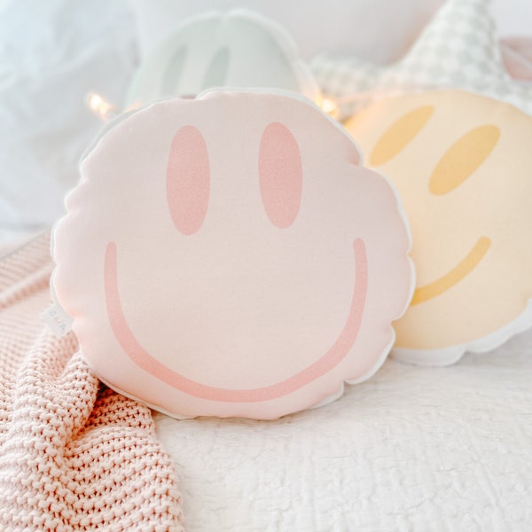 Smiley Face Pillow - Etsy