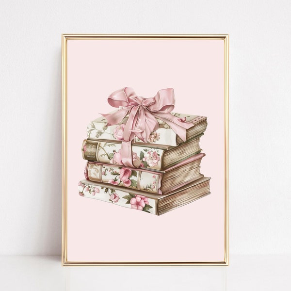 Coquette Stack of Books - Etsy