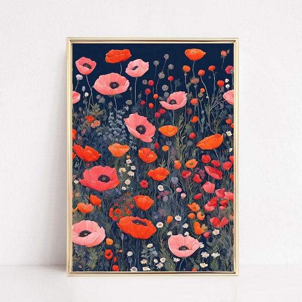 Poppy Art Print - Etsy