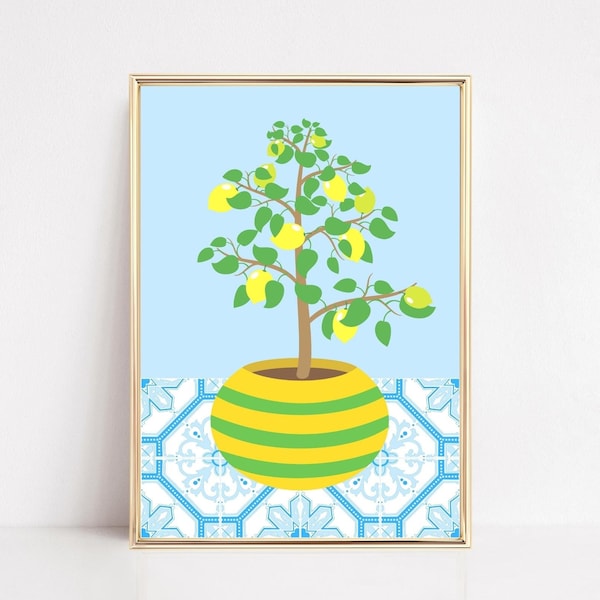 Lemon Tree Art - Etsy