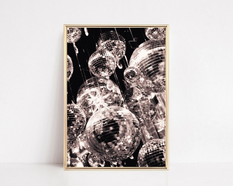 Funky Discokugel Art Print Discokugeln Wandkunst Retro 70er - Etsy.de