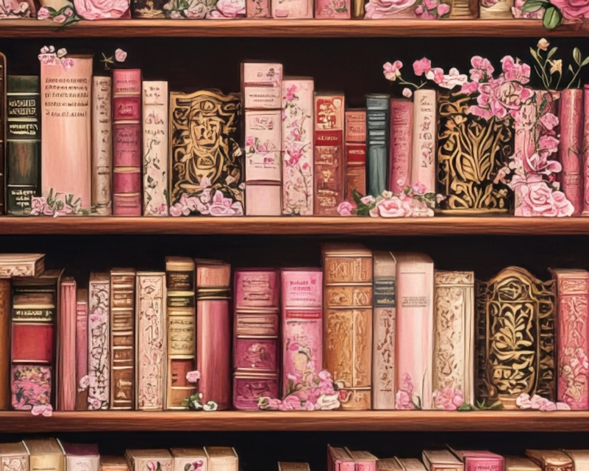 Vintage Library Books Art Printable Stack of Books Wall Art Books ...