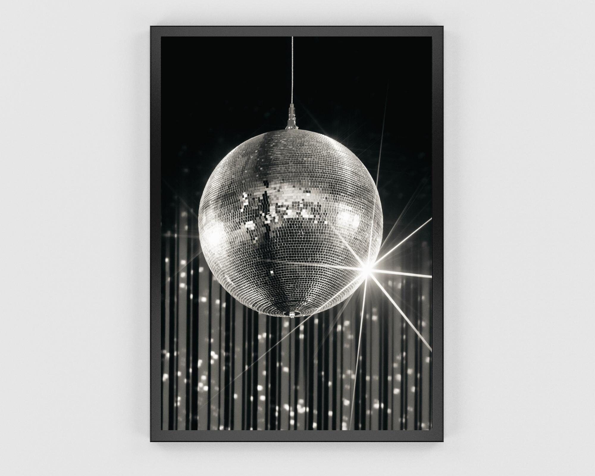 Disco Ball Poster, Discotheque Art Print, Disco Wall Art, 60s 70s 80s ...