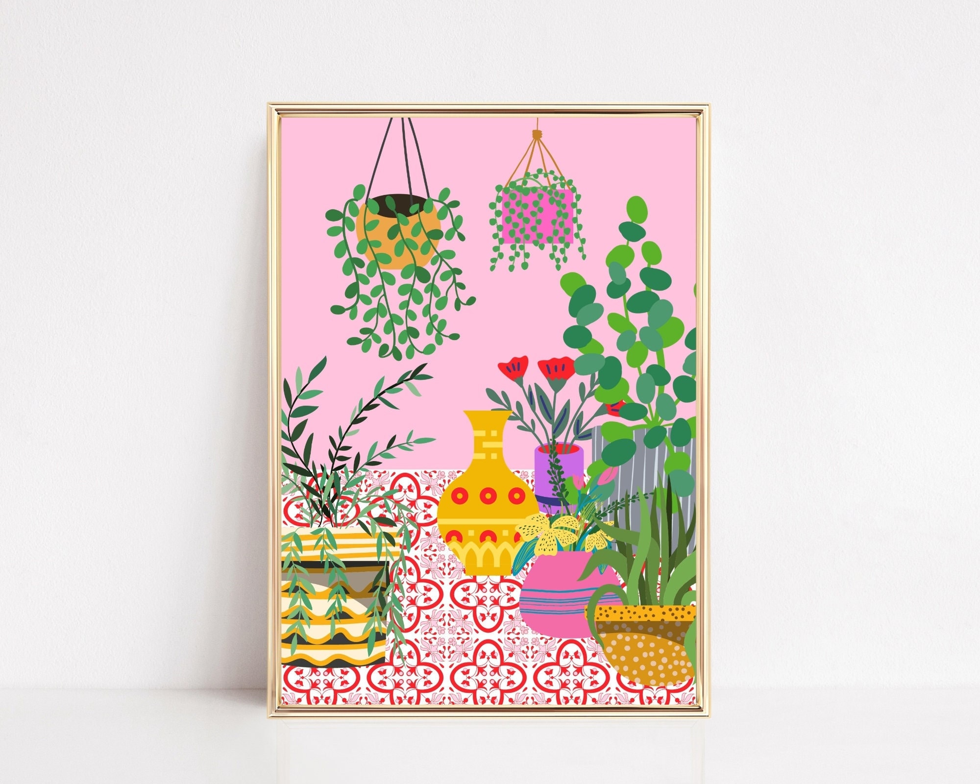 House Plant Wall Art, Plants Printable Art, Botanical Plant Print ...