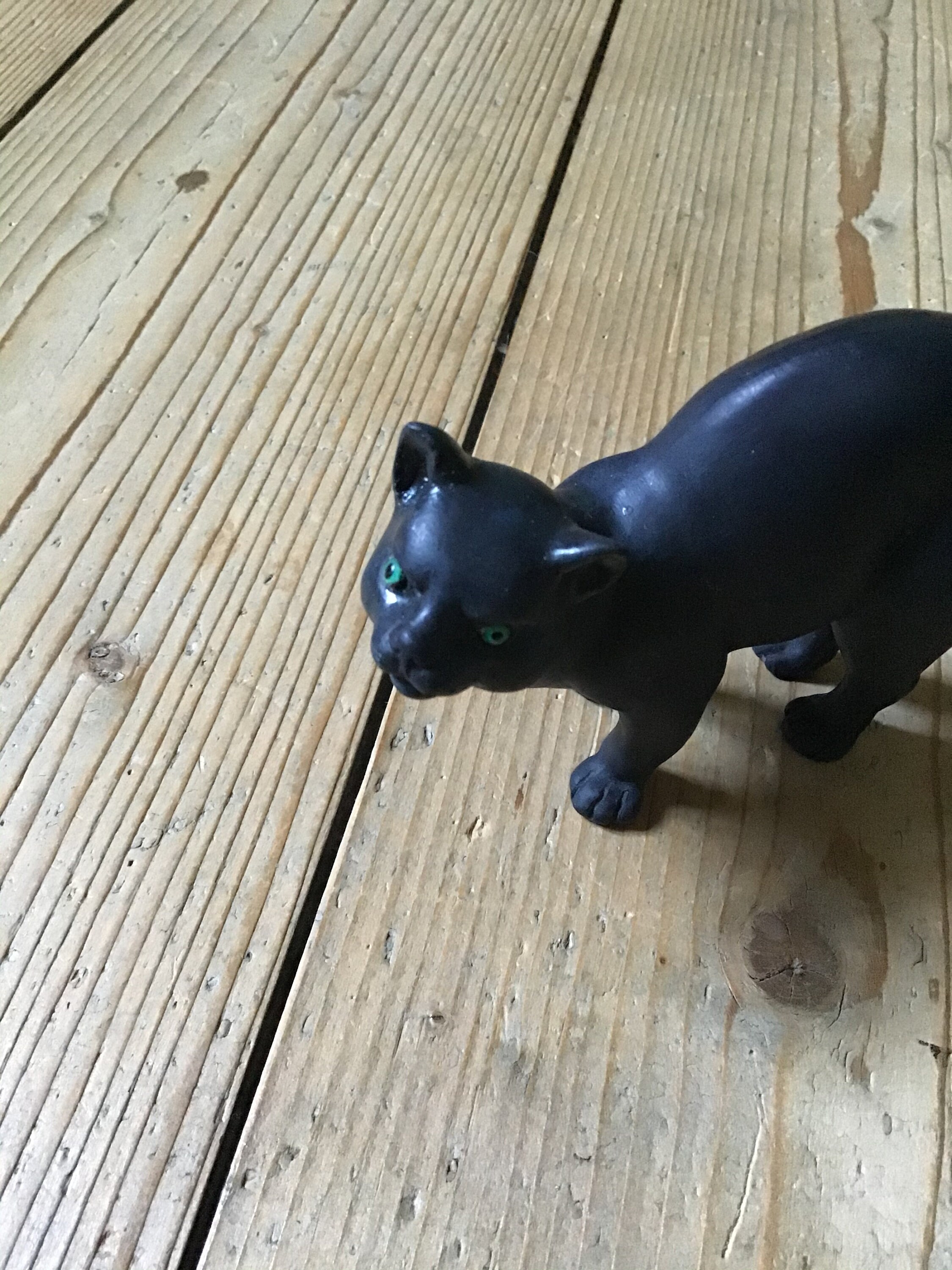 Wedgwood Black Basalt Green Eyes Cat Figurine by Ernest Light - Etsy
