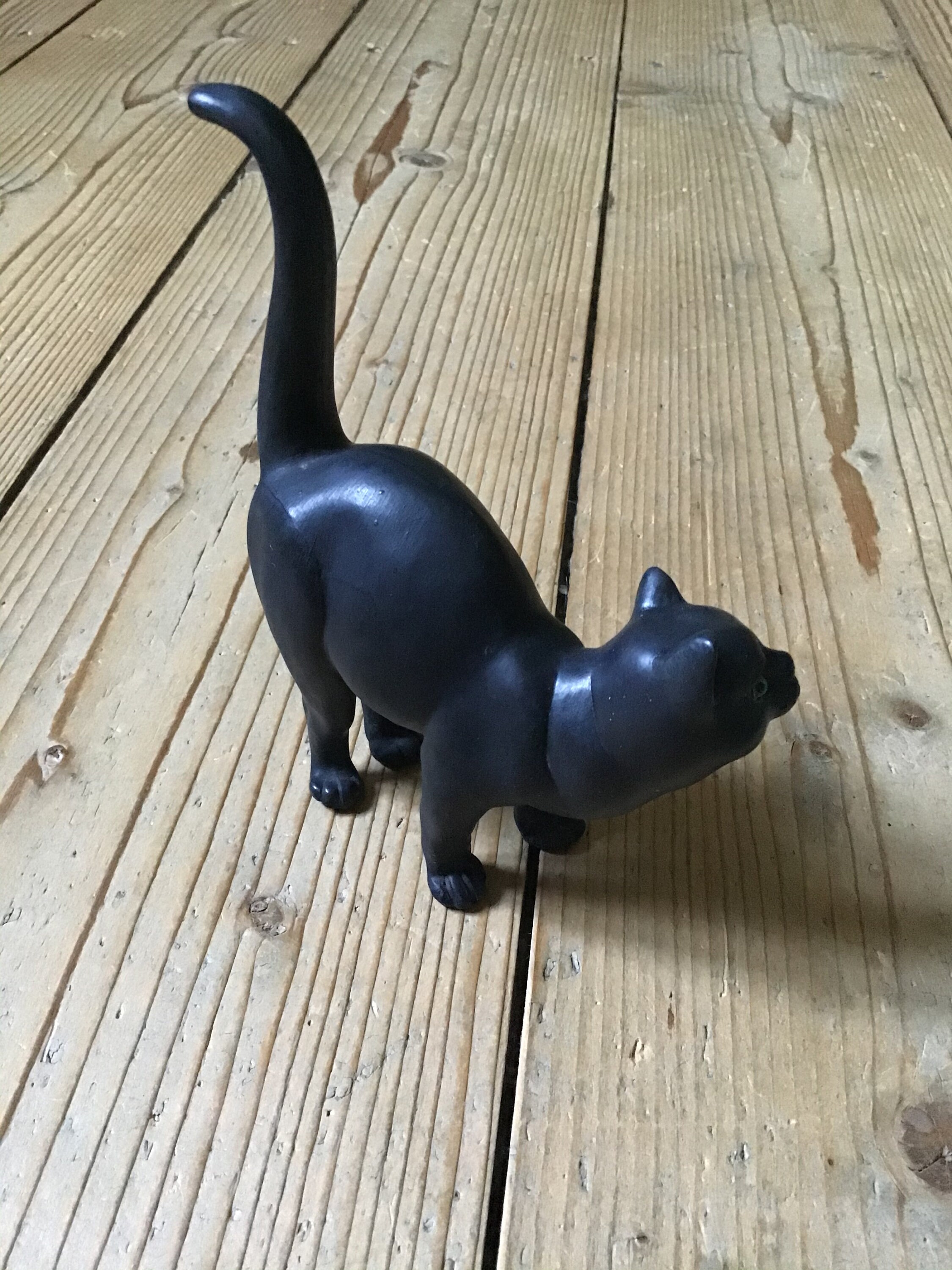 Wedgwood Black Basalt Green Eyes Cat Figurine by Ernest Light - Etsy