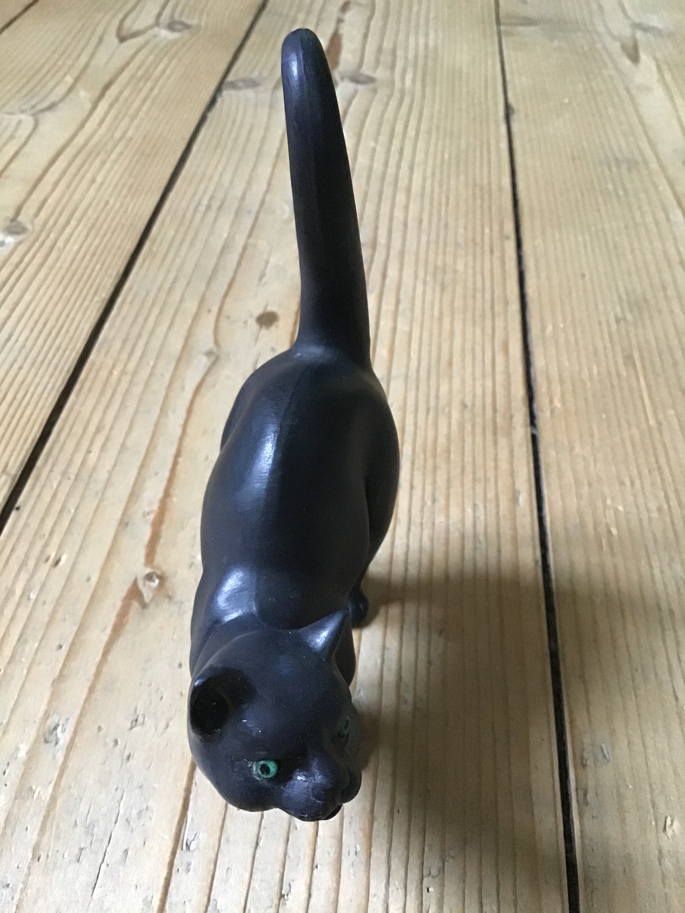 Wedgwood Black Basalt Green Eyes Cat Figurine by Ernest Light - Etsy