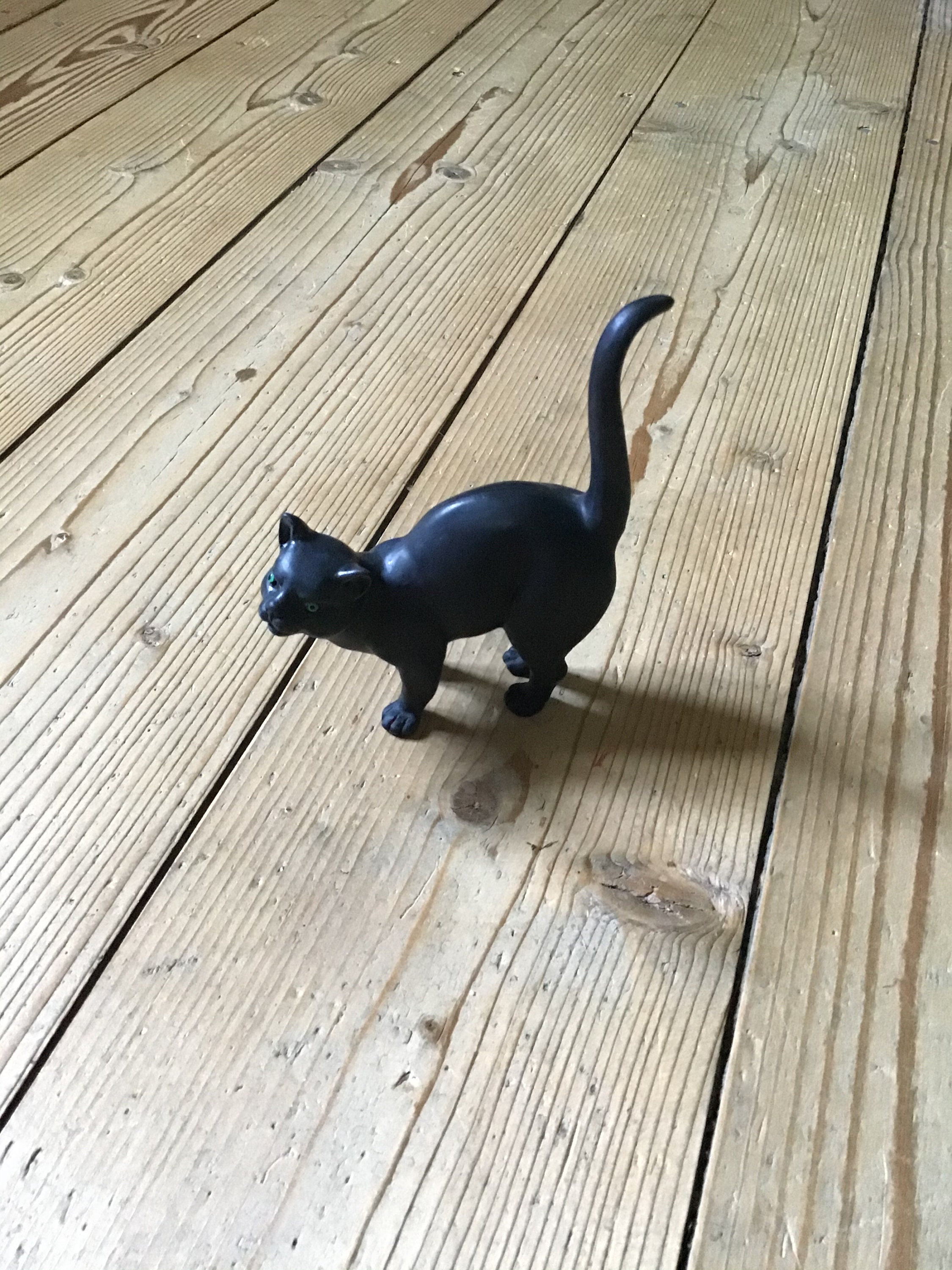 Wedgwood Black Basalt Green Eyes Cat Figurine by Ernest Light - Etsy