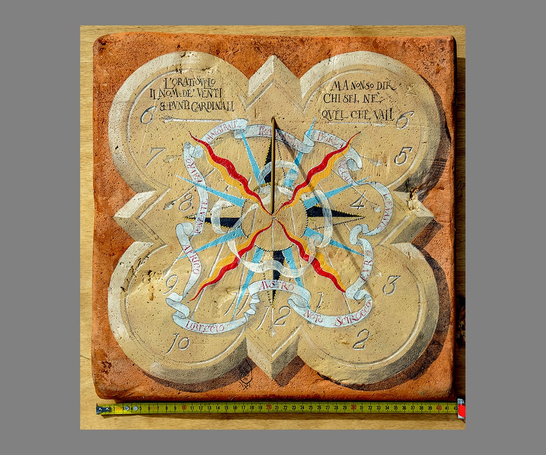 Solar Clock Meridian, Terracotta, Acrylic, Outdoor/internal - Etsy