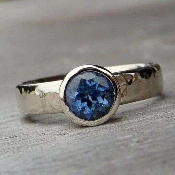 Blue Stone Ring - Etsy