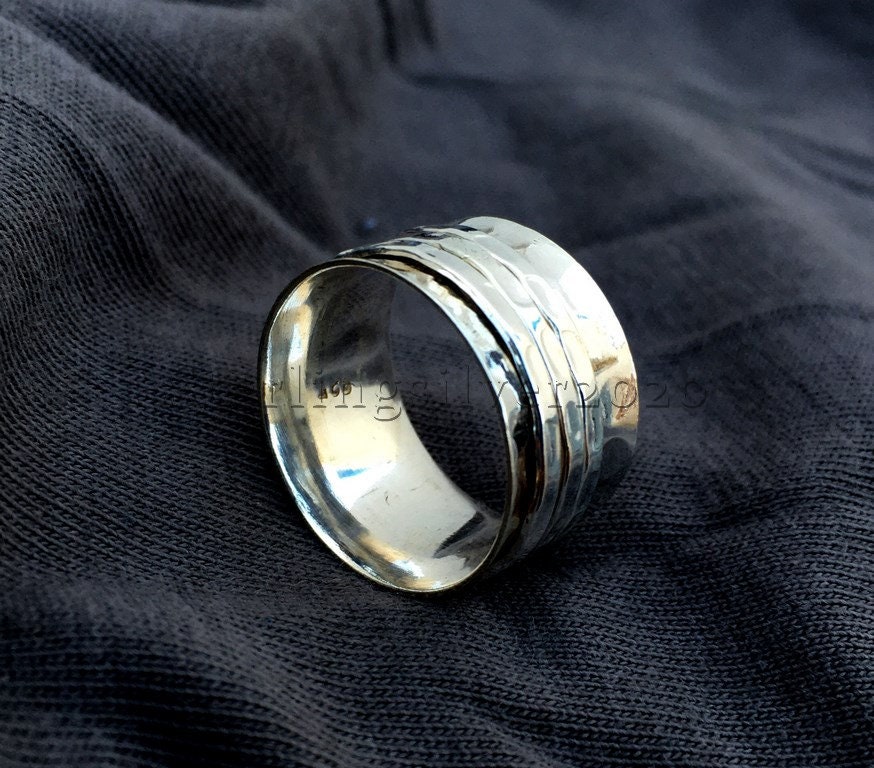 Silver Spinner Ring Spinner Jewelry Sterling Silver Spinner | Etsy